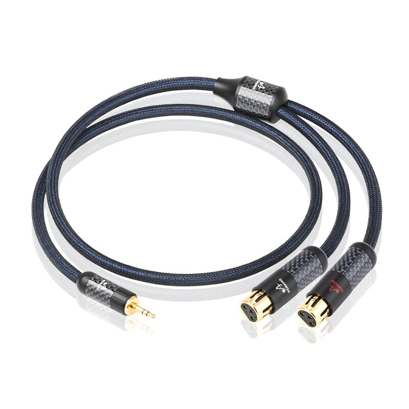 ATAUDIO HiFi кабель 3.5 мм - 2 XLR, 1.5 м, Pure Silver