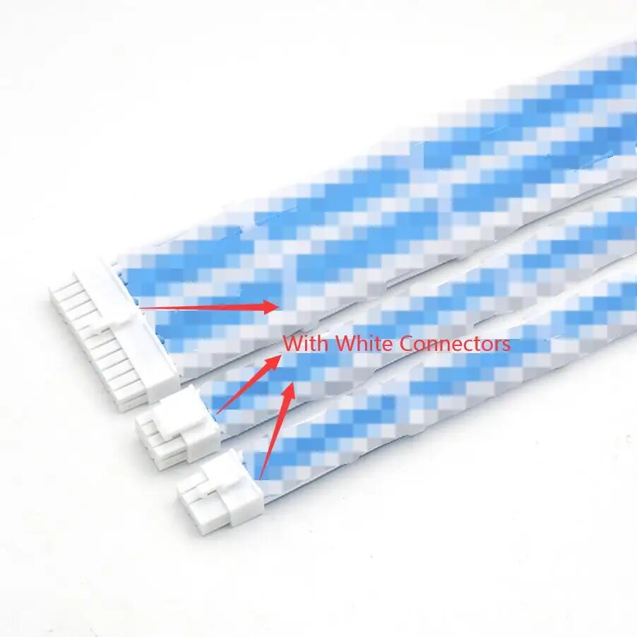 Комплект удлинительных кабелей Angitu для ПК 300mm, Custom Color-W