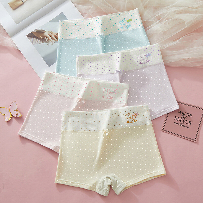 100% хлопковое нижнее белье для девочек на период развития, хлопковые боксеры для старшеклассниц, двухслойная базовая одежда, защитные штаны от воздействия, антибактериальные