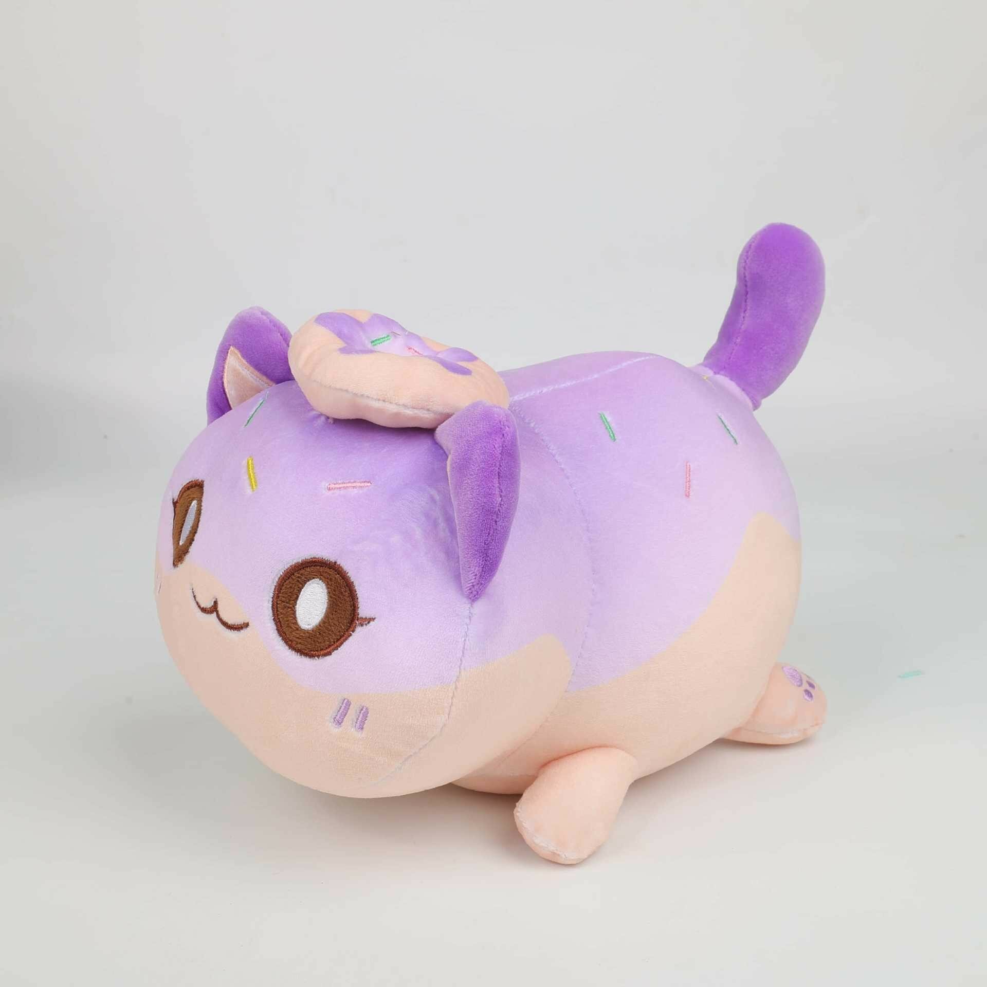 2026 Новейшая плюшевая игрушка афмау мяу мяу, плюшевый кот с сэндвичами, картошкой фри и пончиками