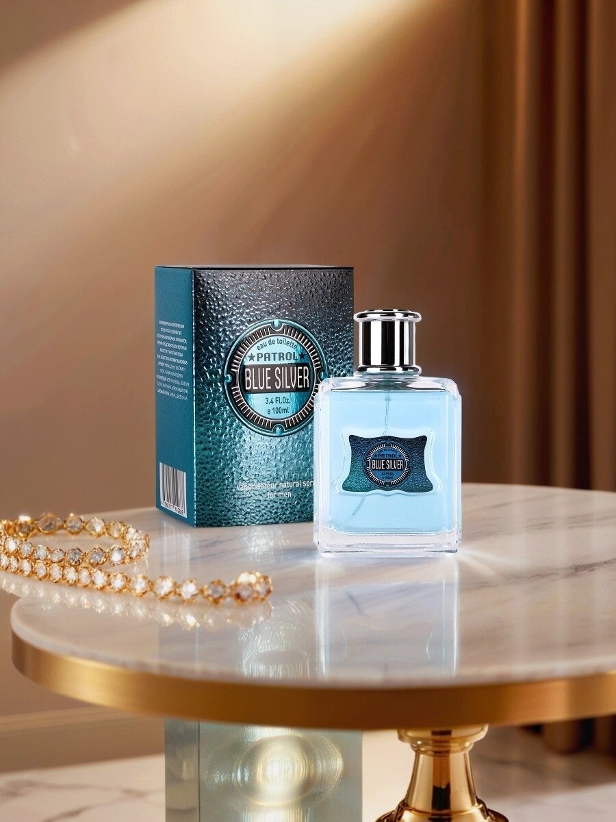 Delta parfum (Vinci). Туалетная вода мужская Patrol Blue Silver, 100мл.