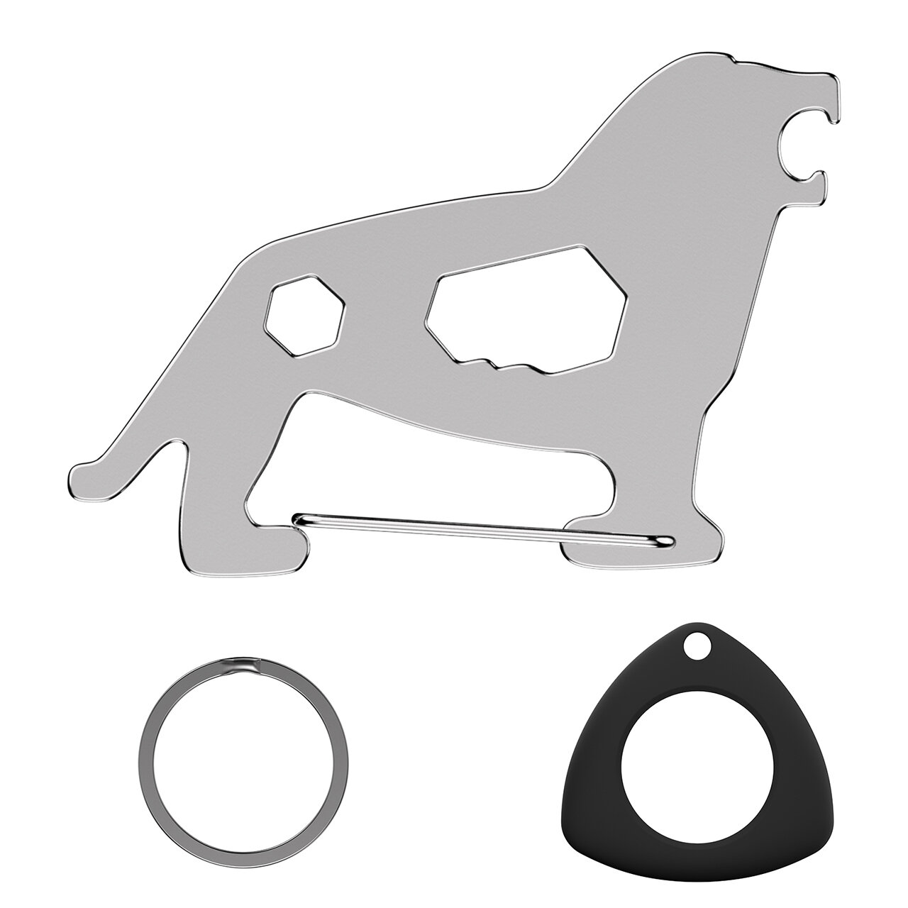 SkyFox Карбинер-ключница с чехлом для смарт-файндера, многоинструмент EDC для кредитных карт с бутылкооткрывателем, отверткой, шестигранником, ломом для походов, кемпинга, путешествий, приключений, инструменты