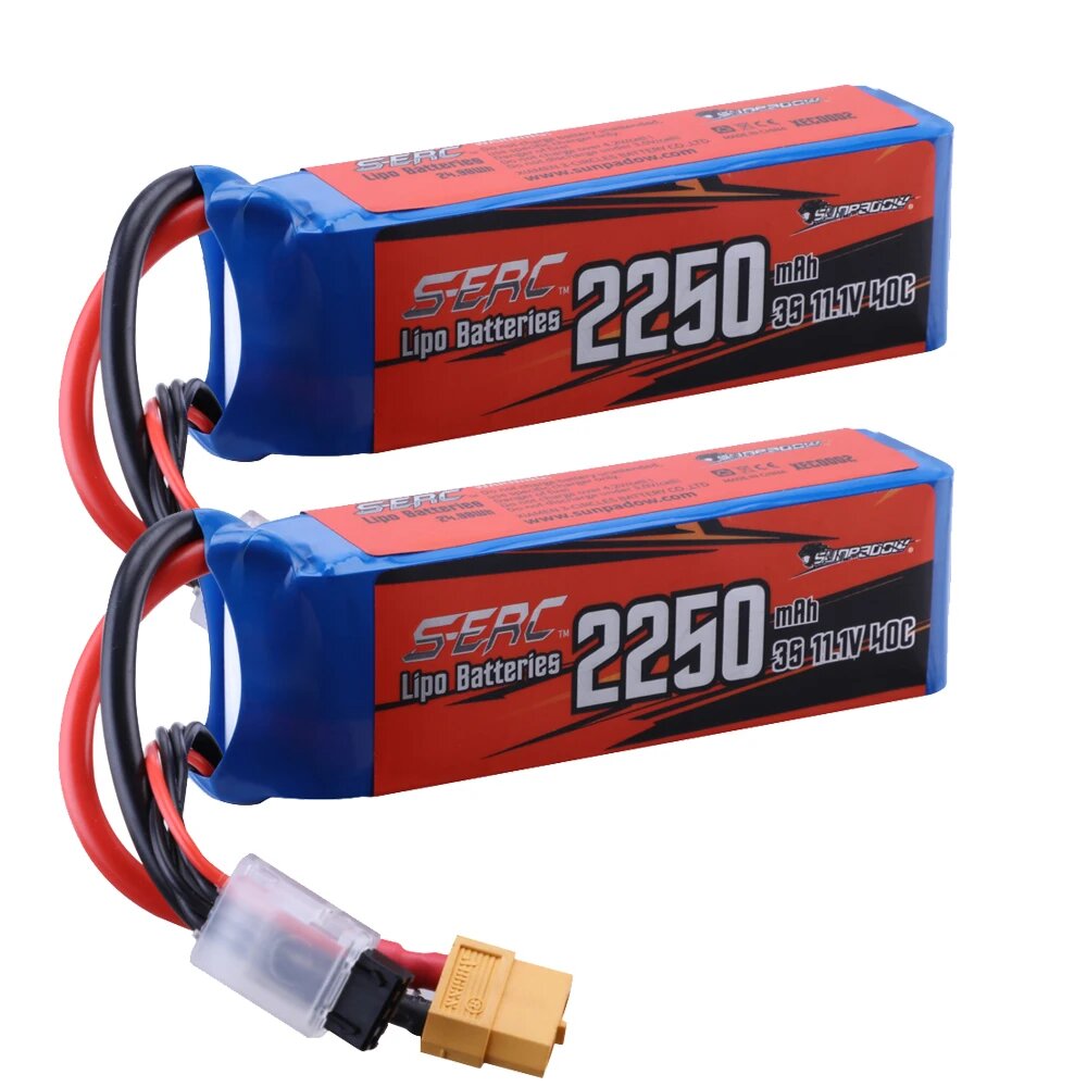 SUNPADOW 3S LiPo аккумулятор 11,1В 2250-5100 мАч XT60 для RC автомобилей
