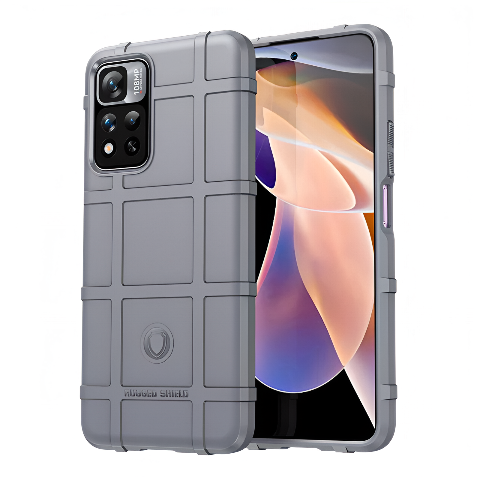 Чехол-бампер-пенал для Xiaomi Redmi Note 11 Pro / Note 11 Pro Plus / Note 11E Pro серый