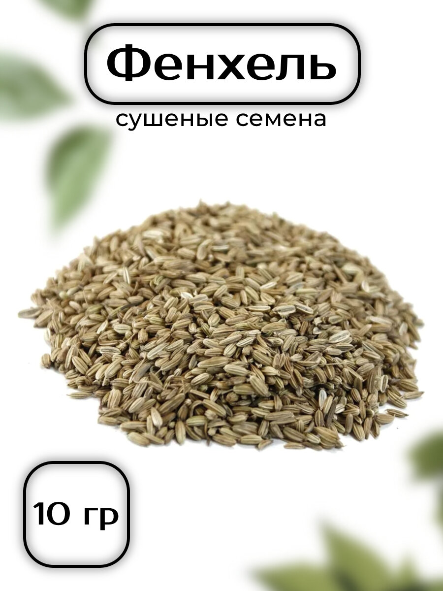 Фенхель сушеные семена, цельные - 10 гр