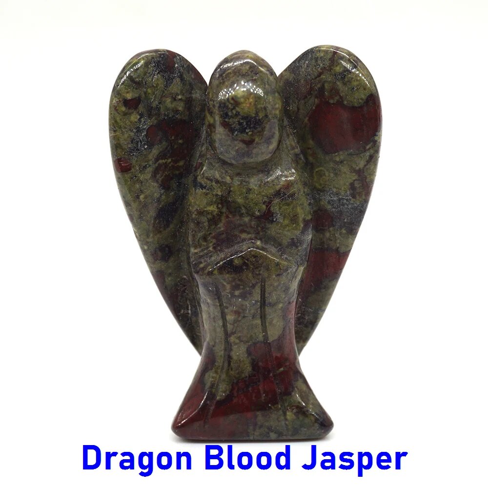 Статуэтка Ангел-хранитель из камня Dragon Blood Jasper