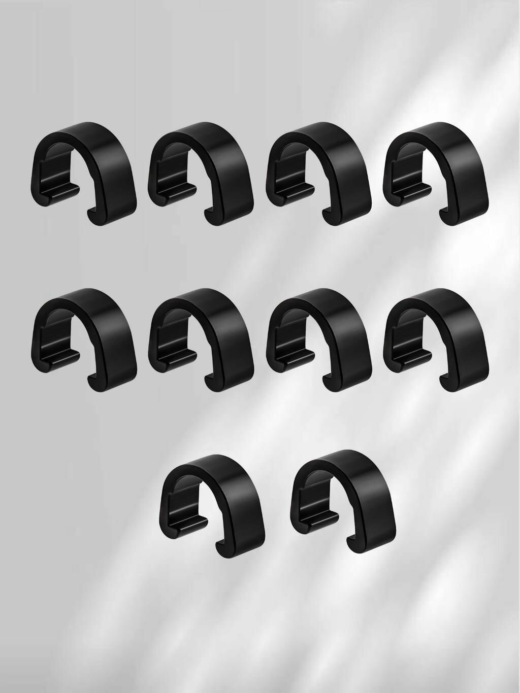Алюминиевые клипсы для тросиков велосипеда, Черный