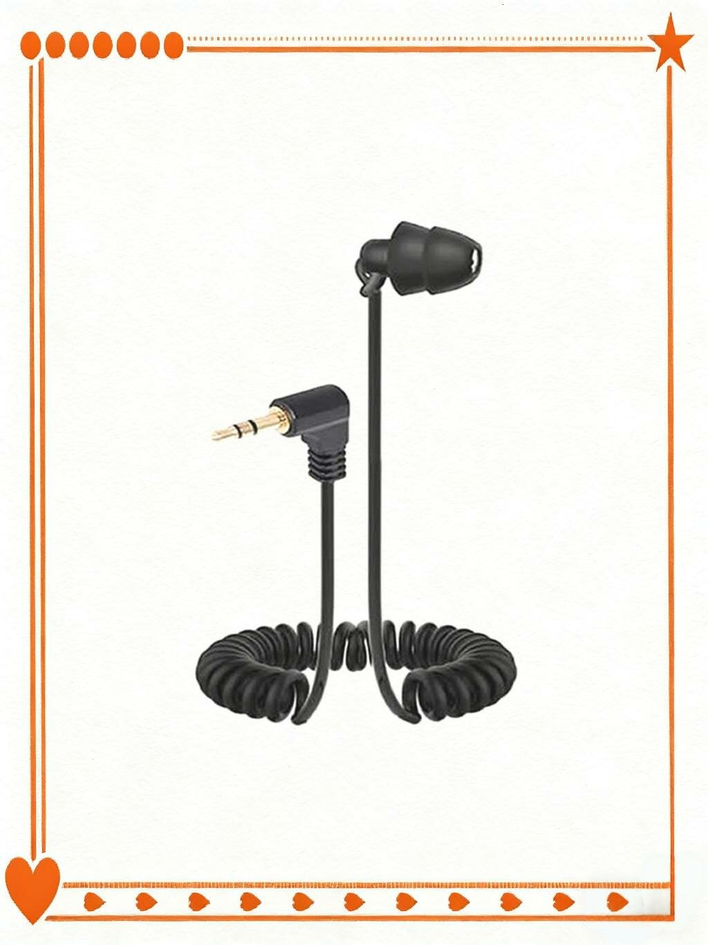 Стерео гарнитура с пружинным держателем для Bluetooth-приемника, 1 набор из 1