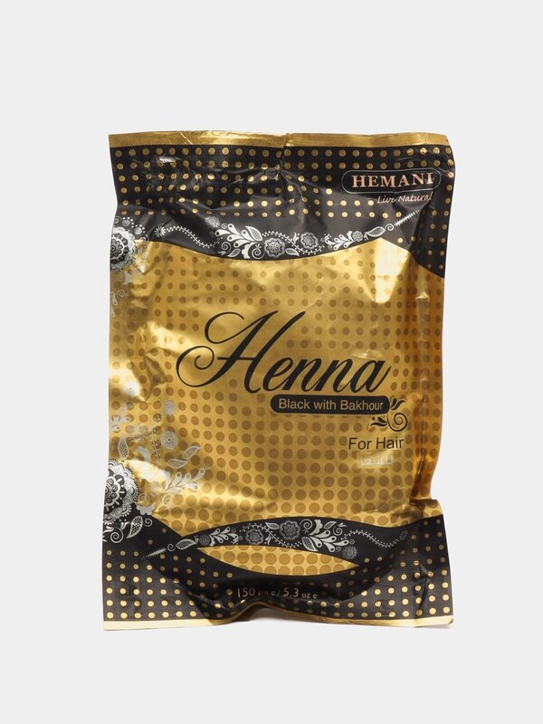 Хна для волос рыже-медная с бахуром Hemani, 150 г