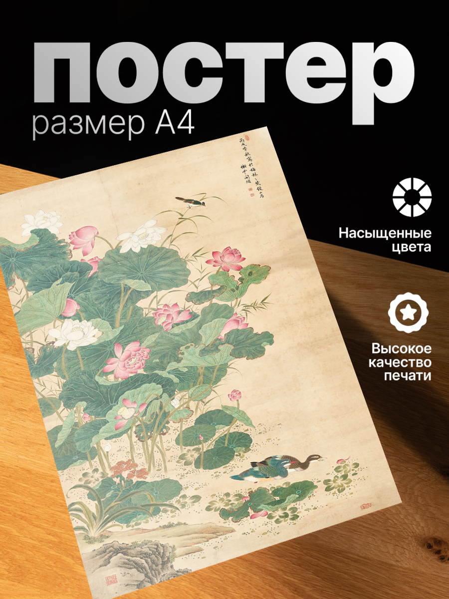 Постер ZEKEKS Китай, на стену, без рамы, 29x21 см, цифровая печать