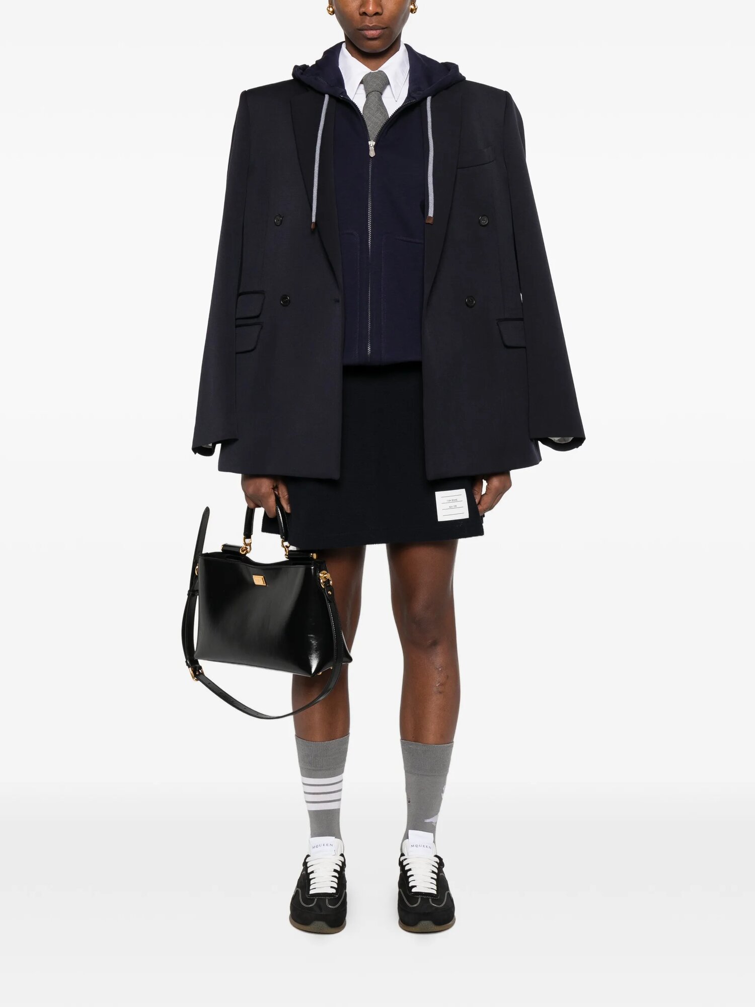 Юбка THOM BROWNE, размер 40, синий — фото 1