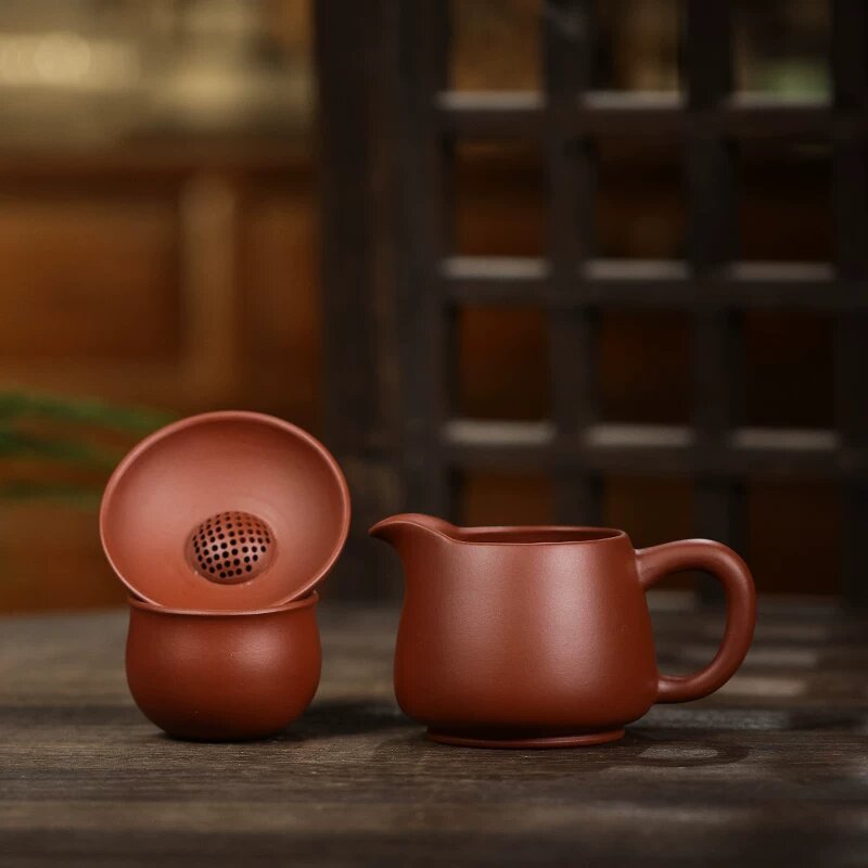 Средняя чашка гонго-дао с ситом для чая Da Hong Pao, традиционные фарфоровые аксессуары для чая