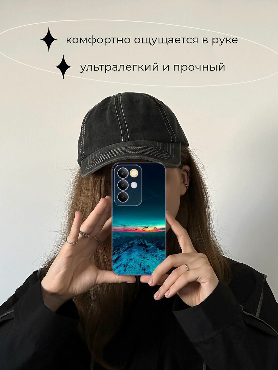 Чехол на Realme C85 Pro / Реалми C85 Про с принтом Закат в горах — фото 1