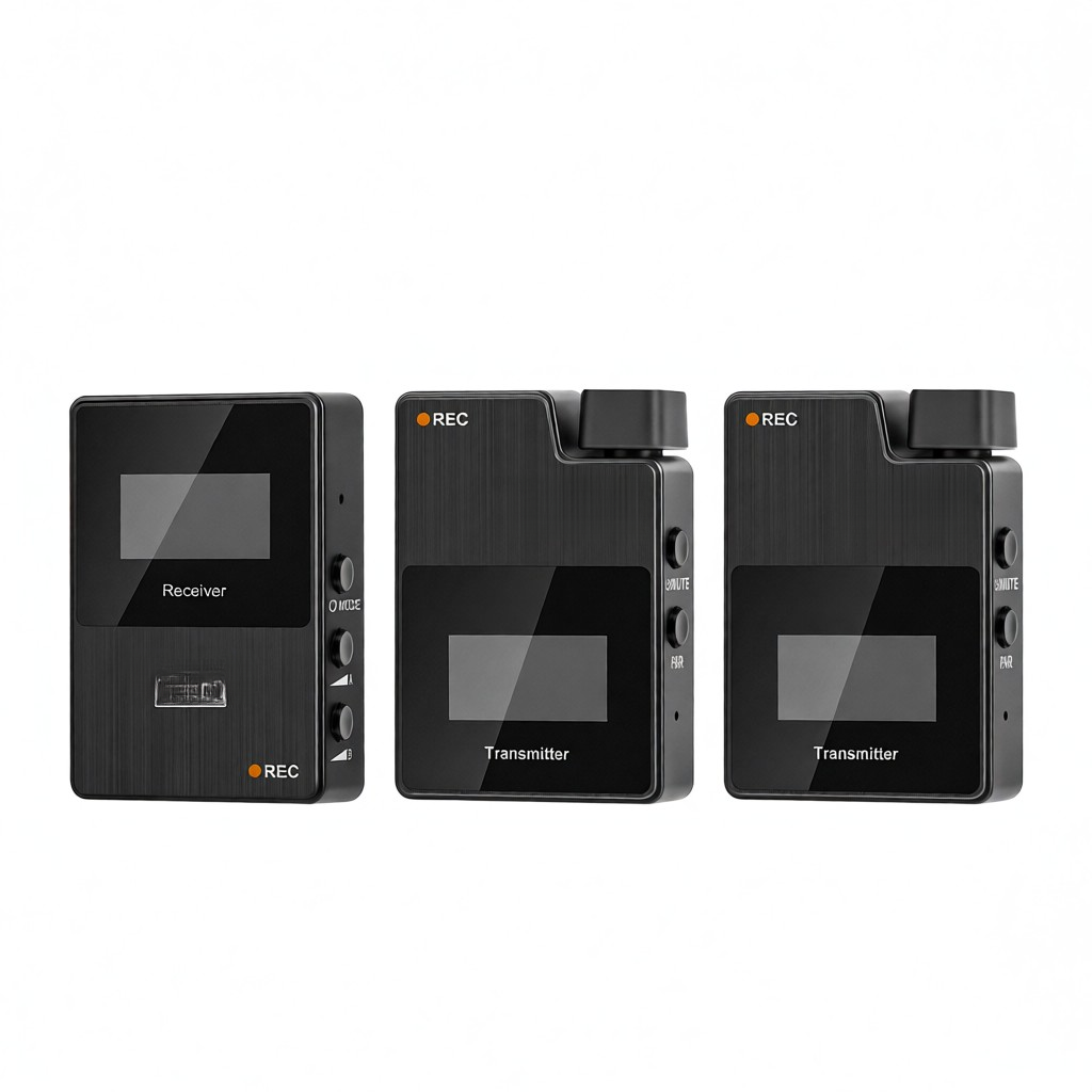 COMICA BoomX-D PRO D2 One-Trigger-Two 2.4G Двухканальный беспроводной микрофонный σύстема с встроенной 8G памятью, цифровым и аналоговым выходами, эффективный диапазон 100M для DSLR, зеркальных камер, смартфонов, черный/белый