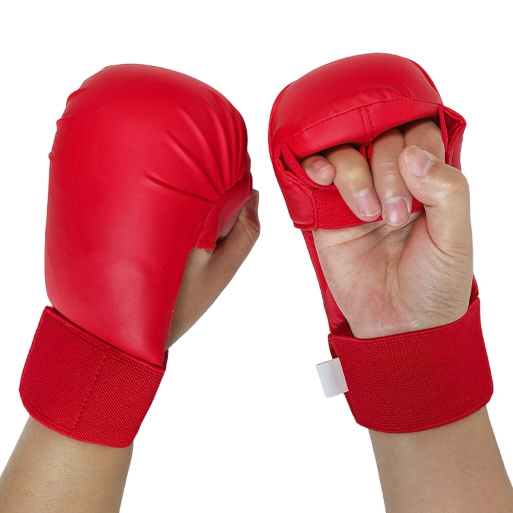 Защитные перчатки для спарринга для каратэ С мягкой поролоновой подкладкой, разных размеров, удобный дизайн захвата, молодежное снаряжение для спарринга для каратэ