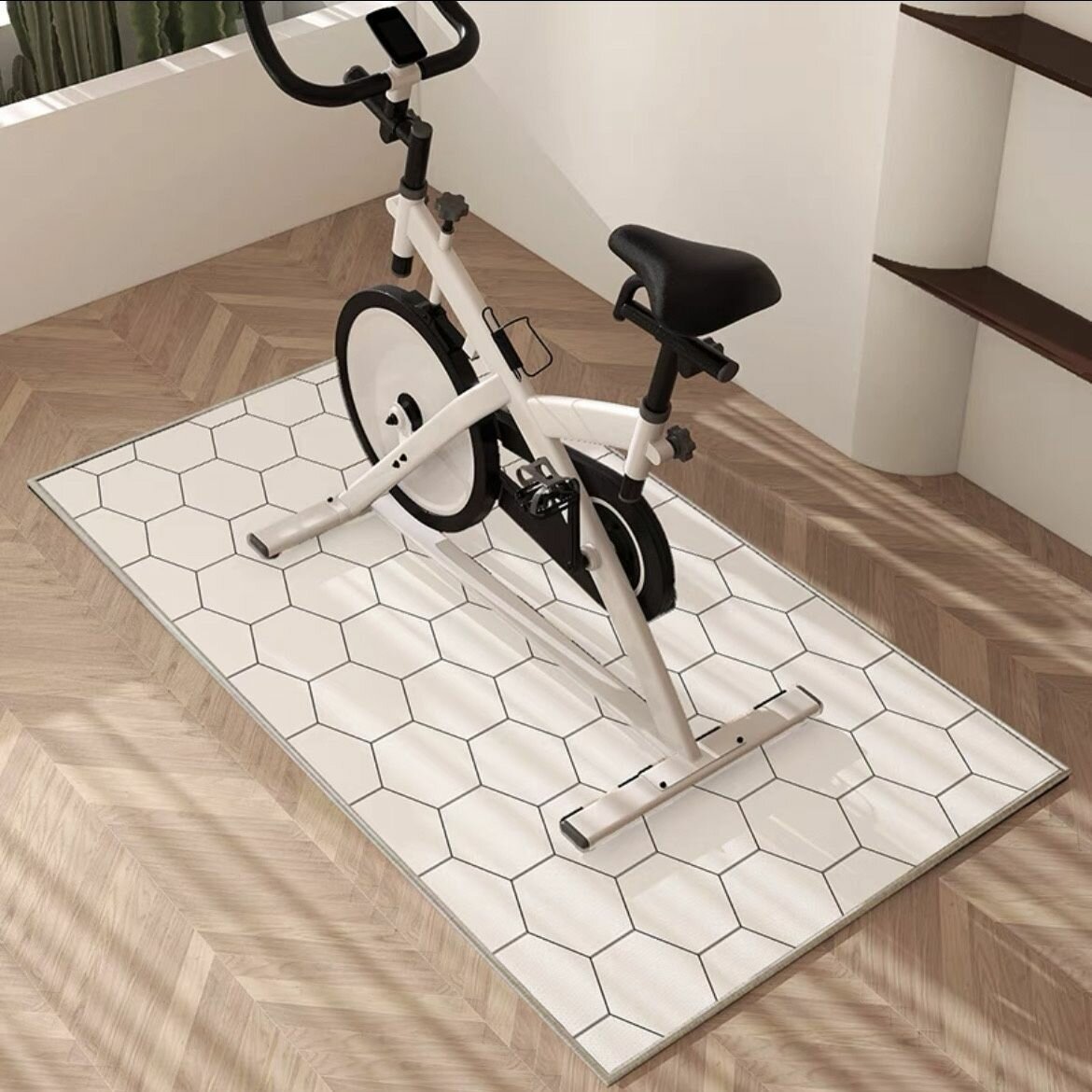 Динамический велосипедный коврик, коврик для беговой дорожки, коврик для эллиптического тренажера, нескользящий коврик, бесшумный, с амортизацией, специальный звукоизоляционный ковер для фитнеса