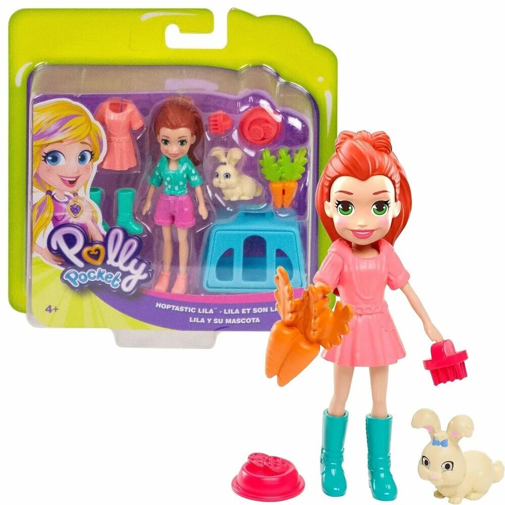 Polly Pocket и игровой набор, подходящий для животных