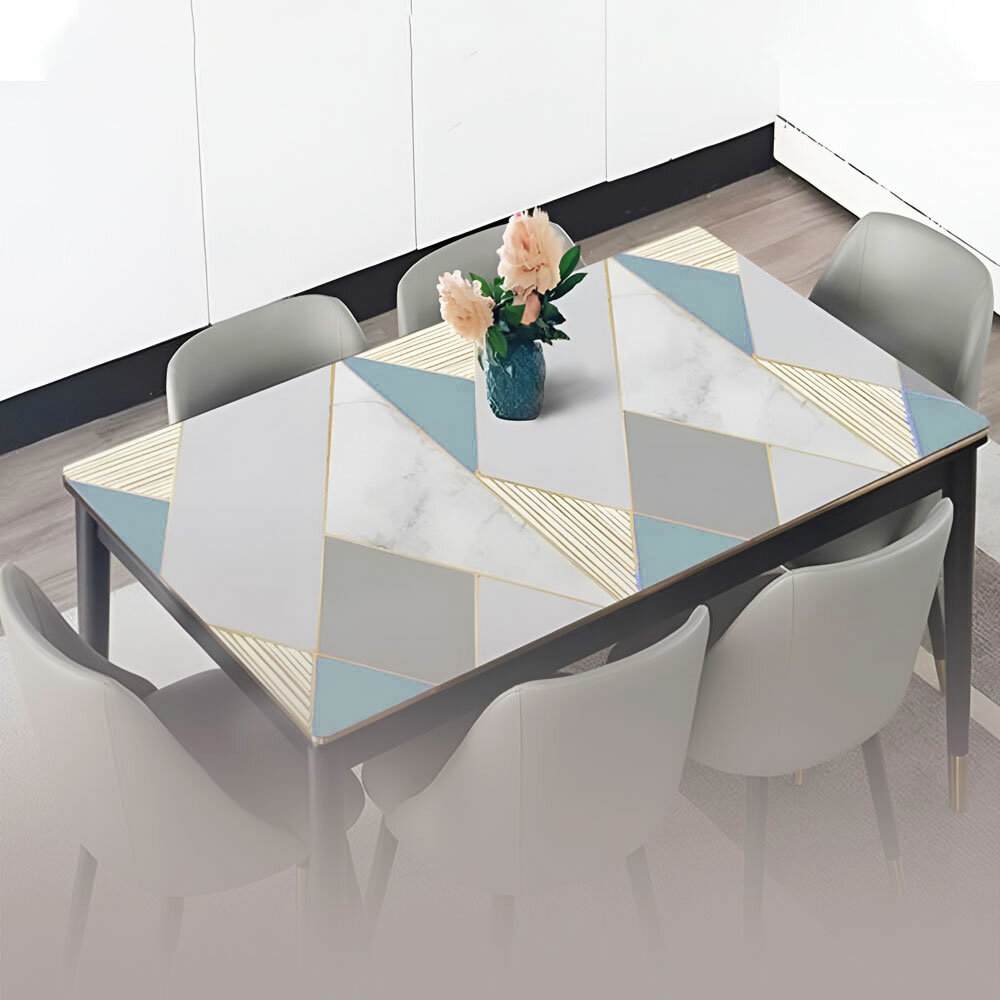 Клеенка прозрачная 60см х 15м, ПВХ, в рулоне, без основы, защита стола от влаги и пятен