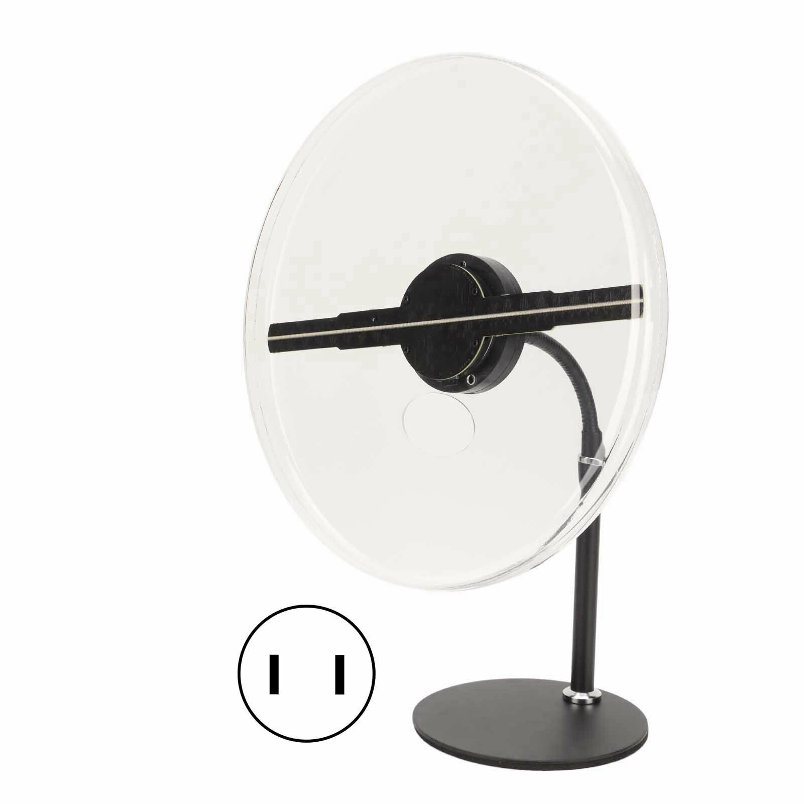 Голографический рекламный проектор, 3D-дисплей, вентилятор, разрешение 256x1024, 256 светодиодных бусин, широкий угол обзора 176 градусов, для продвижения магазина