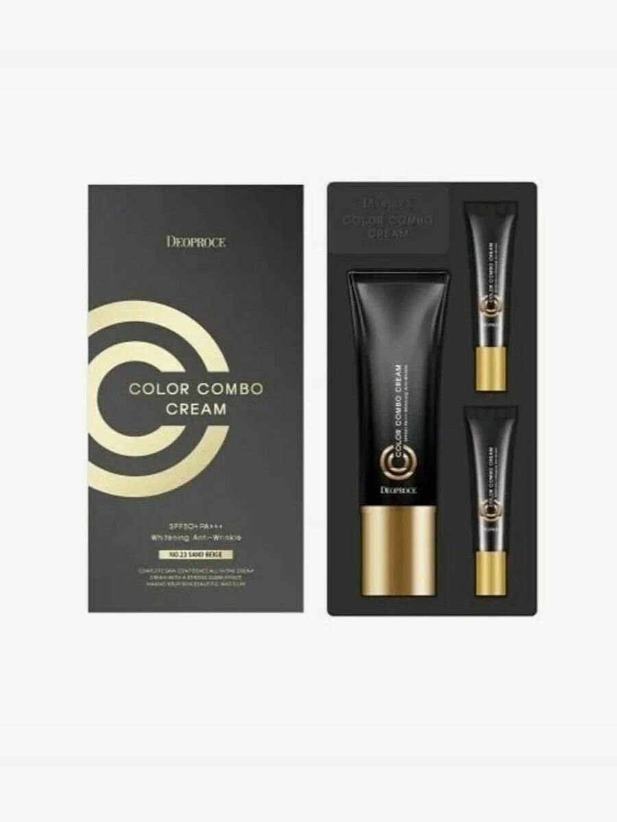 CC-средство Deoproce Color Combo Cream Special Set Набор тональных средств №23 с антивозрастным эффектом SPF50/PA++ тон 23