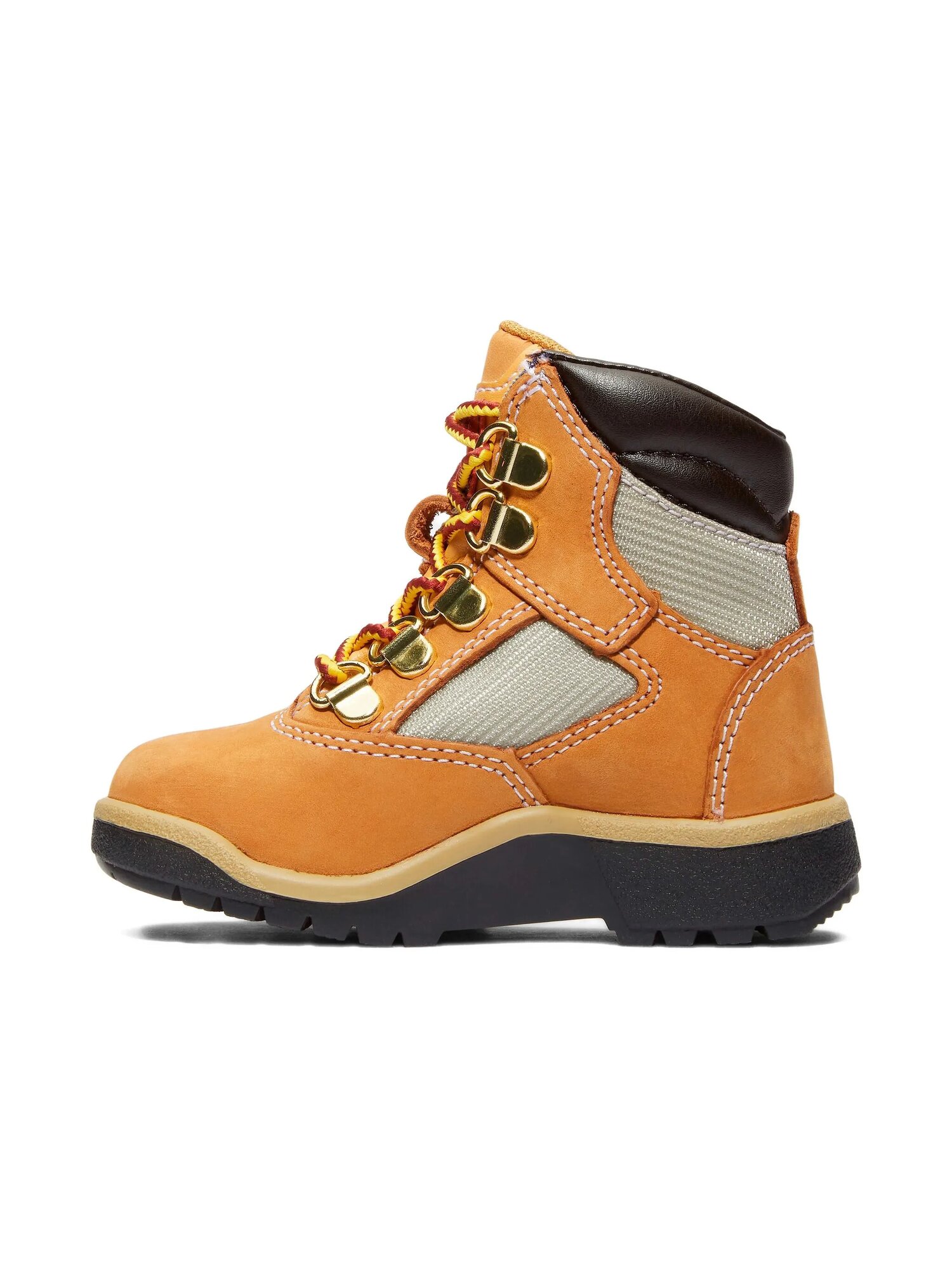 Ботинки Timberland 6'' Field, размер 4, черный/серый/оранжевый — фото 1