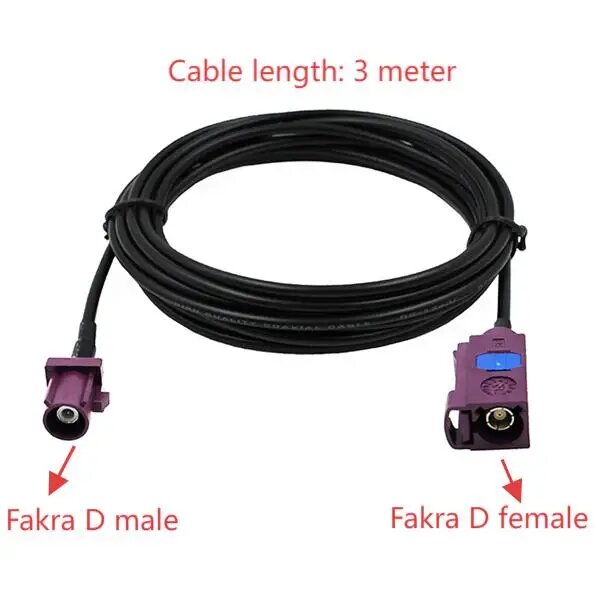 Удлинитель антенны Fakra D 3 метра (female to male)