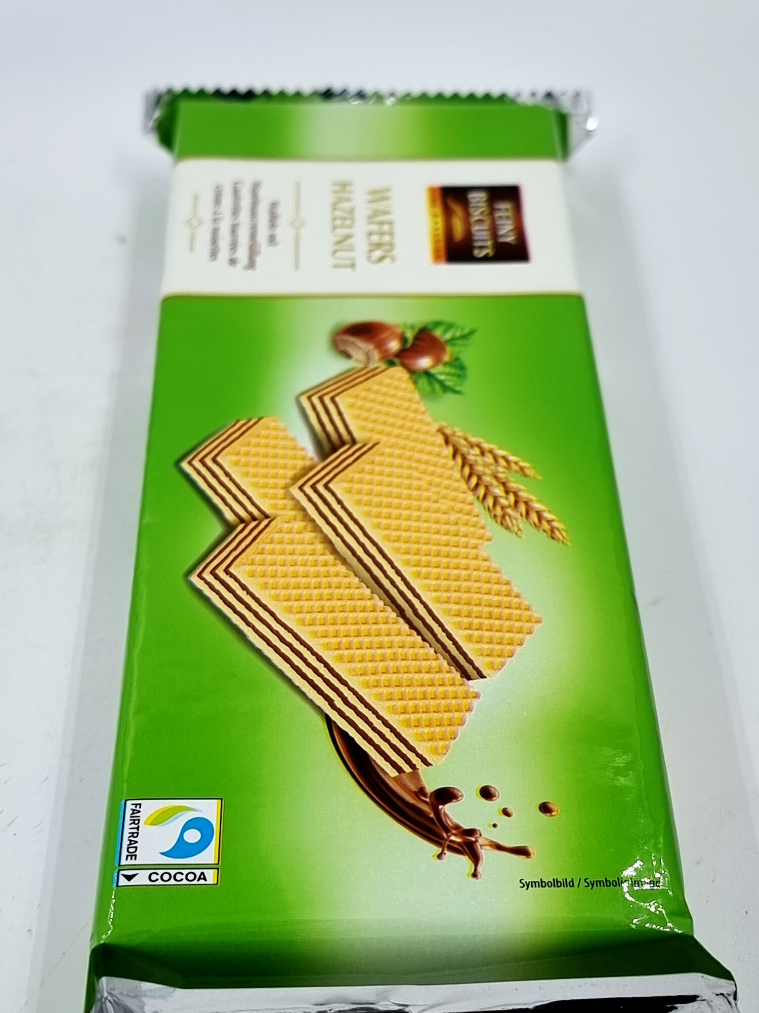 Вафли Feiny Biscuits c начинкой со вкусом лесного ореха 250г (Австрия)