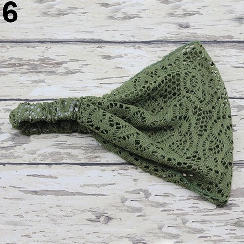 SANWOOD Кружевные повязки на голову для женщин Зеленый, Blackish Green