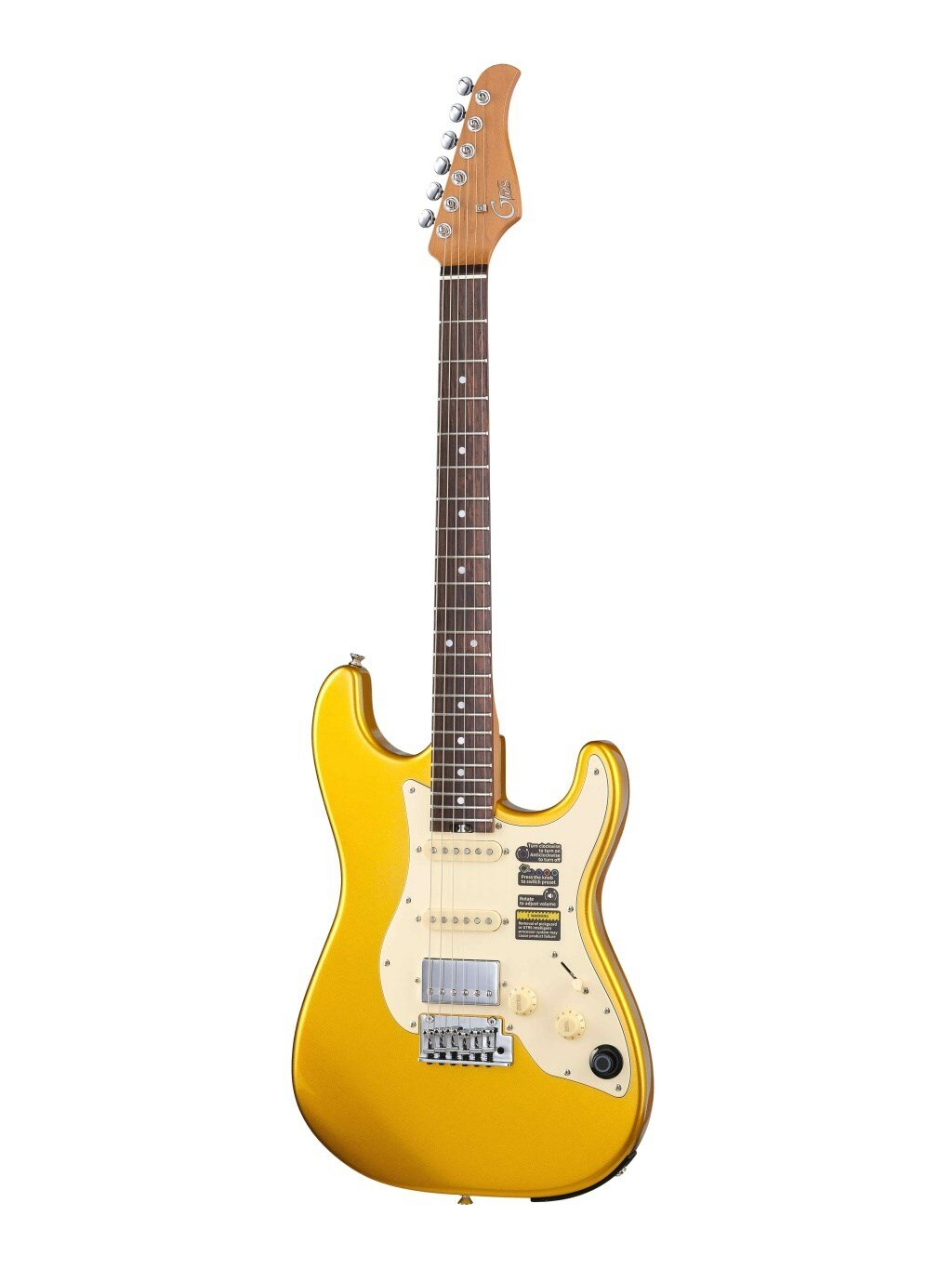 GTRS S800-Standard-800-GD Электрогитара с встроенным процессором, золотистая
