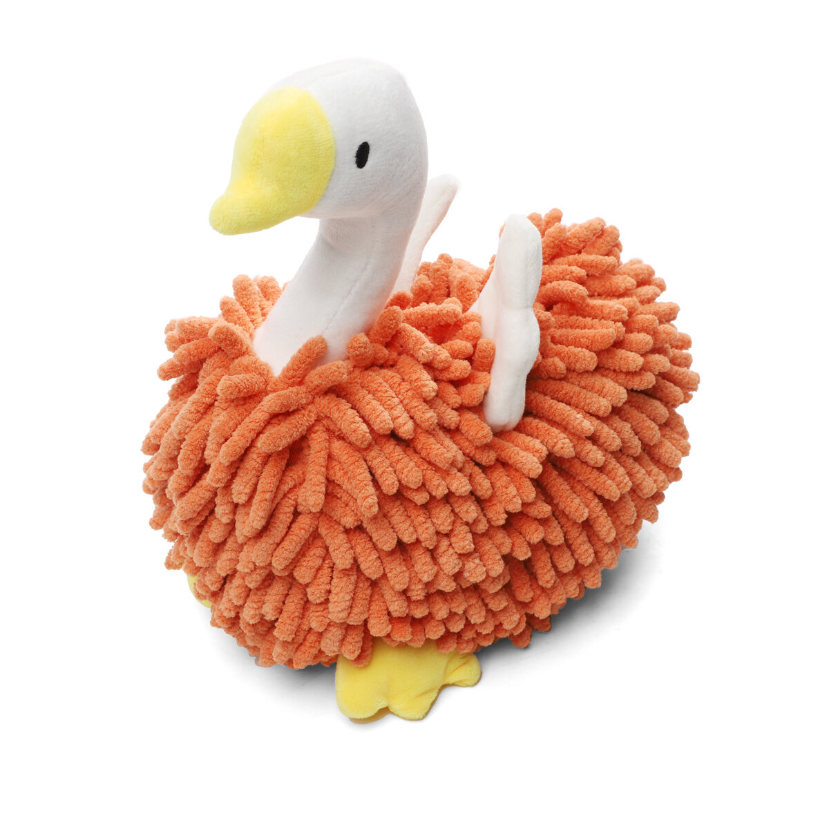 Triol Игрушка мягкая для собак "Лохматый гусь", 220*200*110мм.