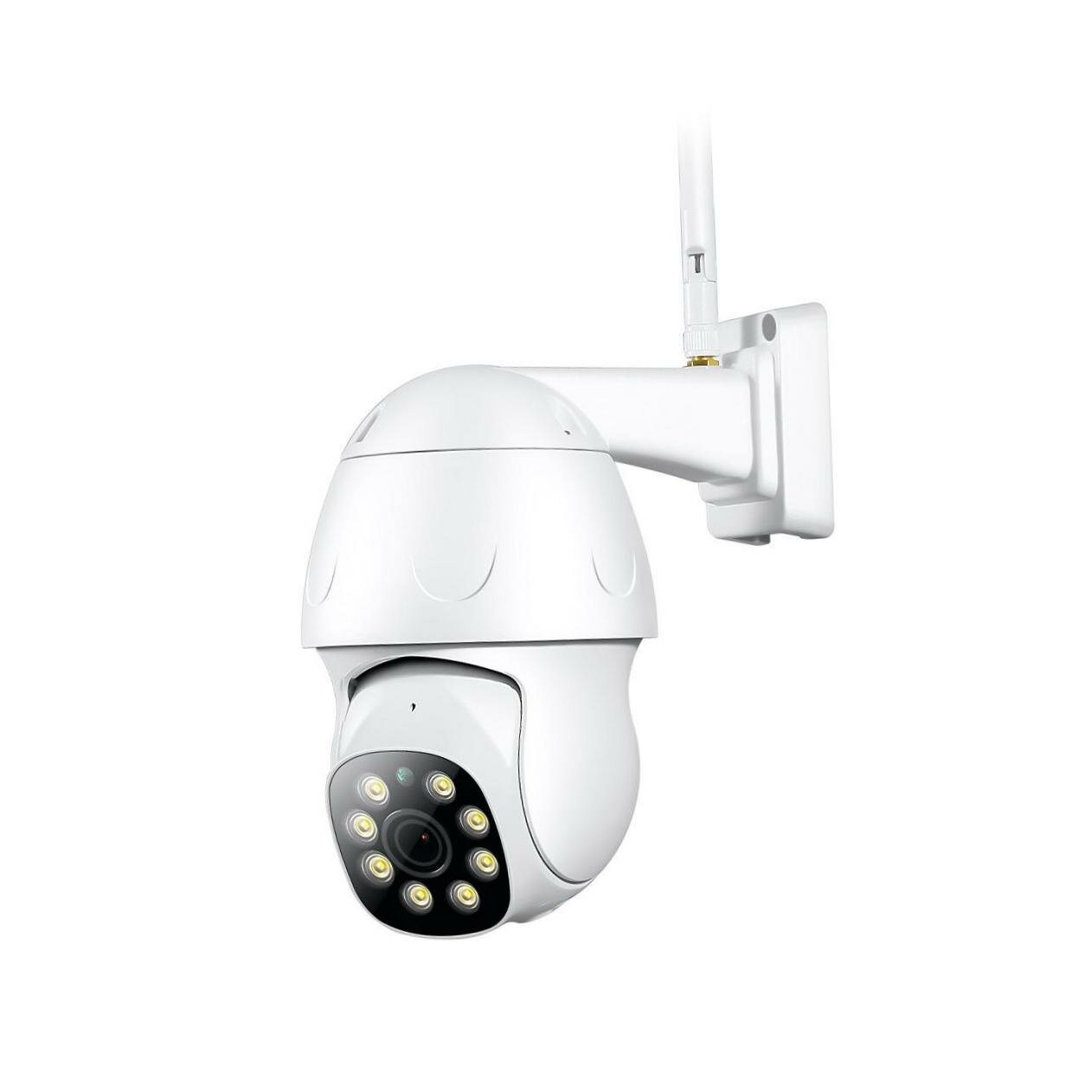 Беспроводная уличная охранная 5MP Wi-Fi купольная IP-камера наблюдения Link-SD08-W / 8G (N52026UL) с записью на SD карту по датчику движения.