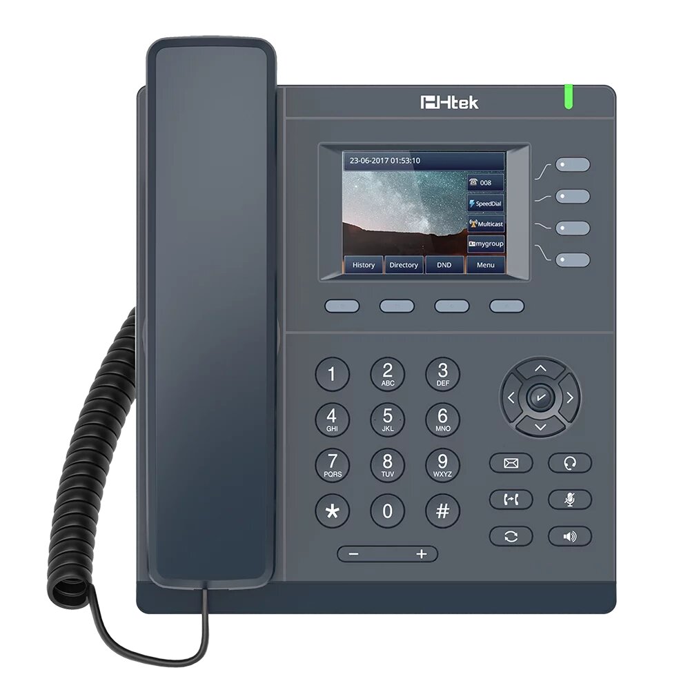 SIP телефон Htek UC921G, два гигабитных порта, PoE, б/п