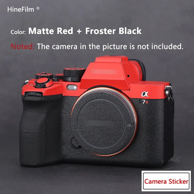 Наклейка для Sony A7RV/A7RIV/A7IV Red Black