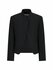 Куртка Jil Sander Mandarin-collar wool jacket, размер 34, black/black