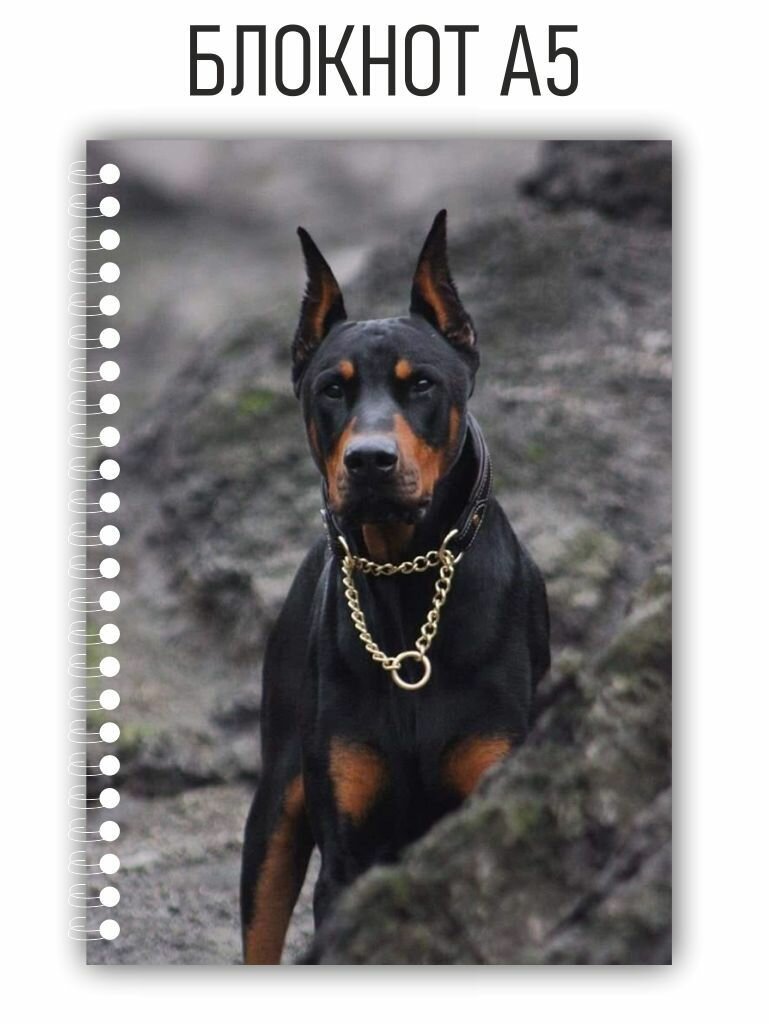 Блокнот Доберман , Doberman, блокнот А5