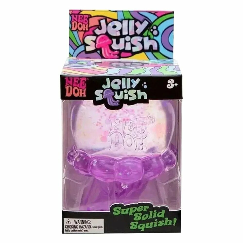 Антистресс-игрушка NeeDoh Jellyfish, желеобразная сквиши-фиджет, трендовая новинка