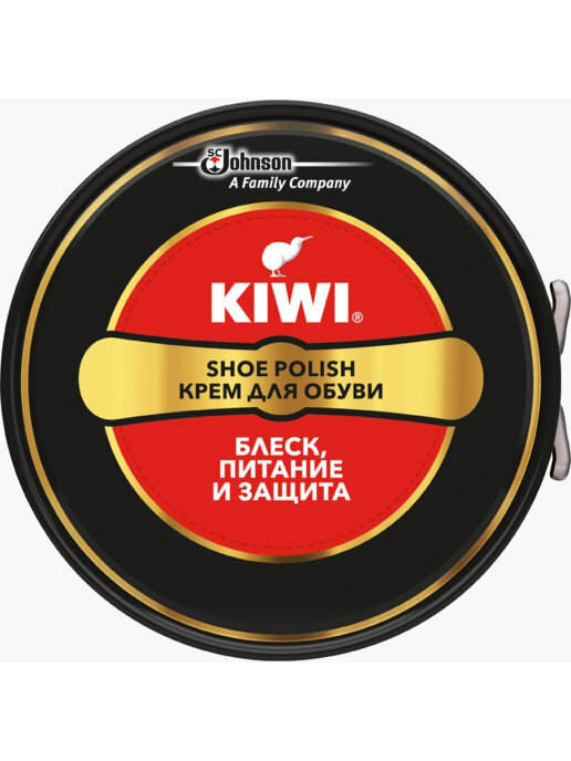 Крем для обуви Kiwi Shoe Polish черный киви крем, 50 мл