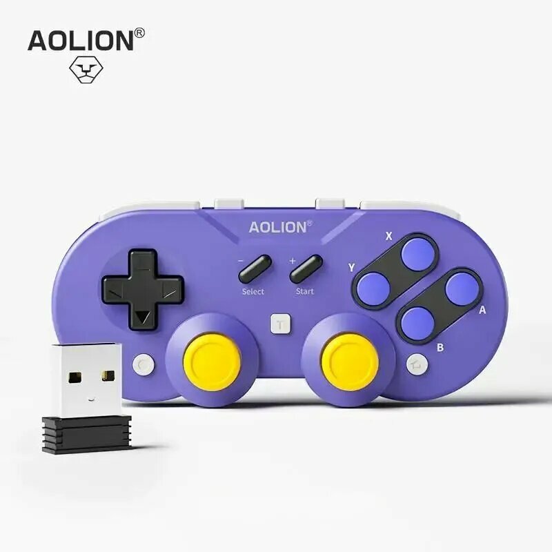Aolion Беспроводной мини-игровой контроллер Joypad Джойстик с эффектом Холла для Nintendo Switch Ретро-геймпад для ПК с Windows для NS Switch
