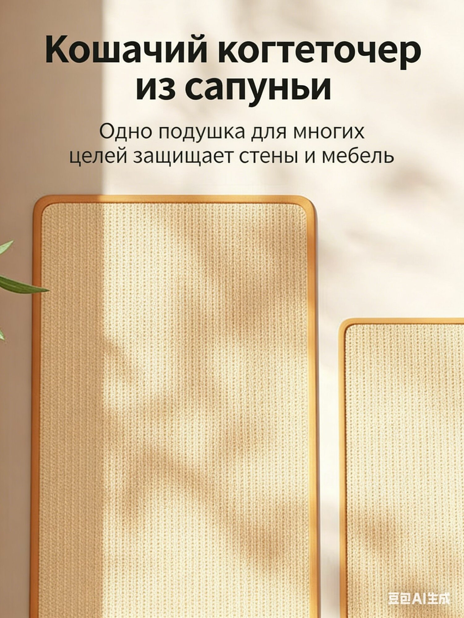 Сизалевая гибкая доска для кошачьих царапин, защитный коврик для мебельных стен