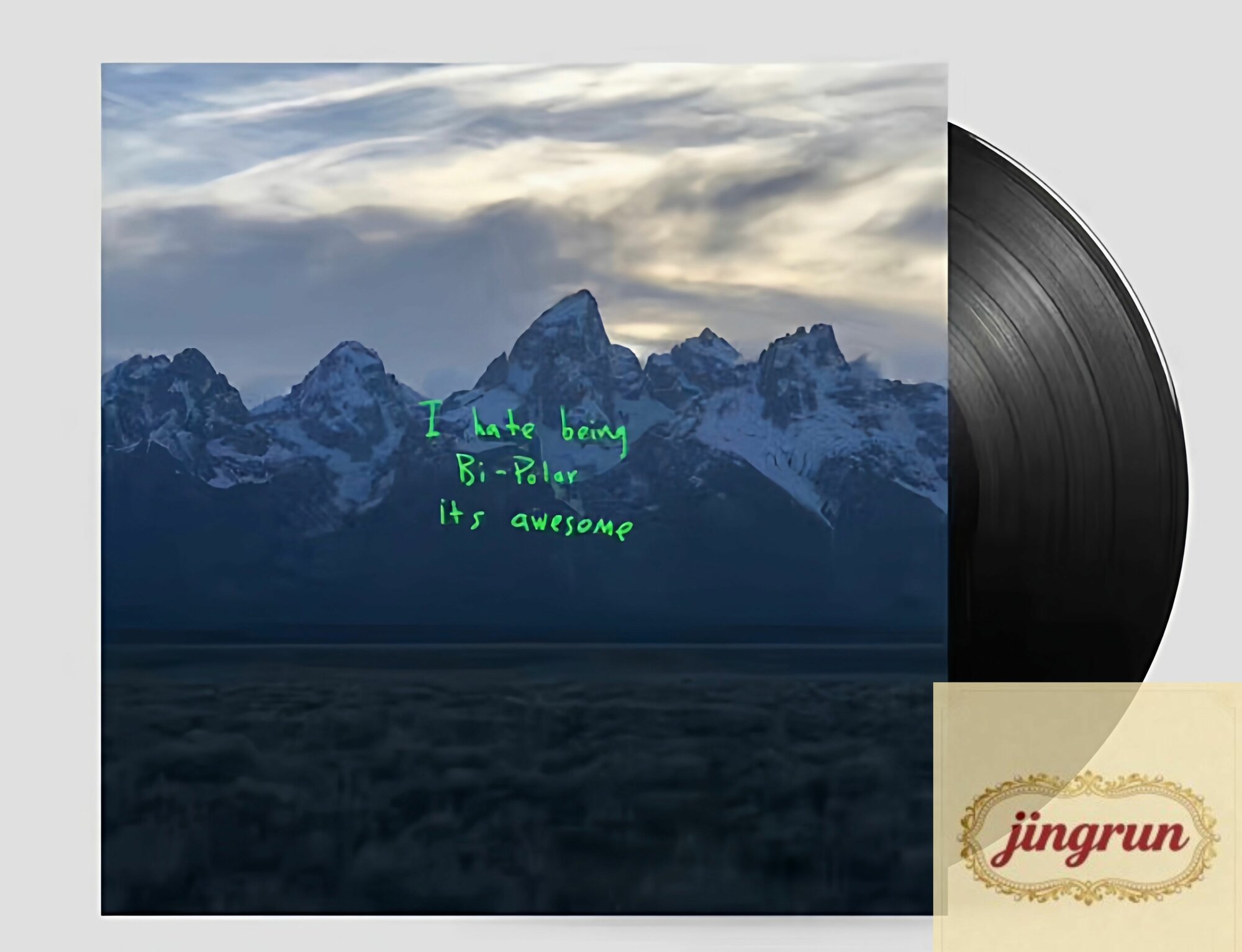 Kanye West Ye, LP на виниле 12 дюймов, альбом в бумажном конверте с горным пейзажем