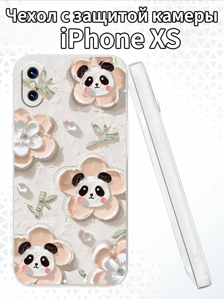 Чехол для iPhoneXS с изображением панды