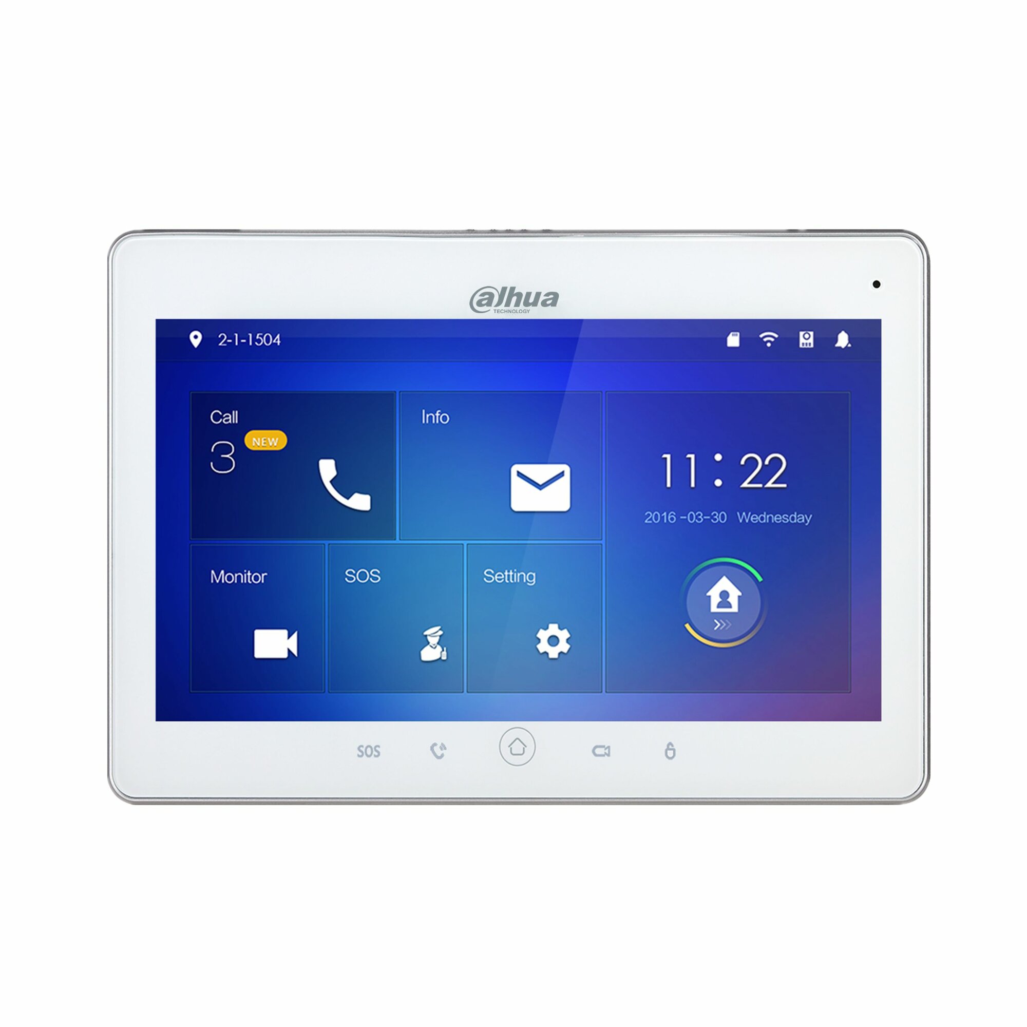 Монитор IP-видеодомофона с WI-Fi DHI-VTH5241DW-S2