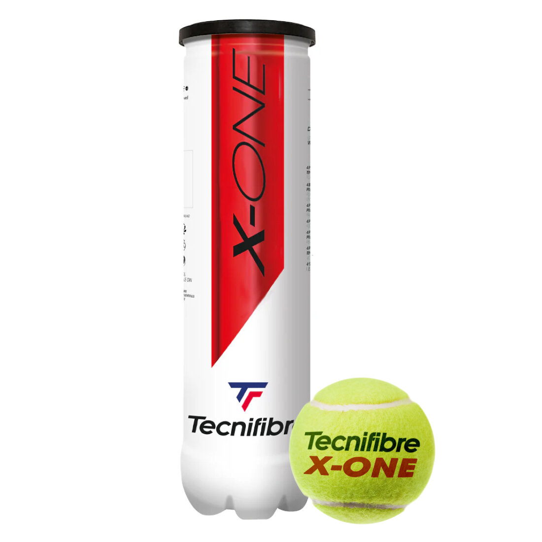 Мячи для большого тенниса Tecnifibre X-One 4 мяча в банке, войлок