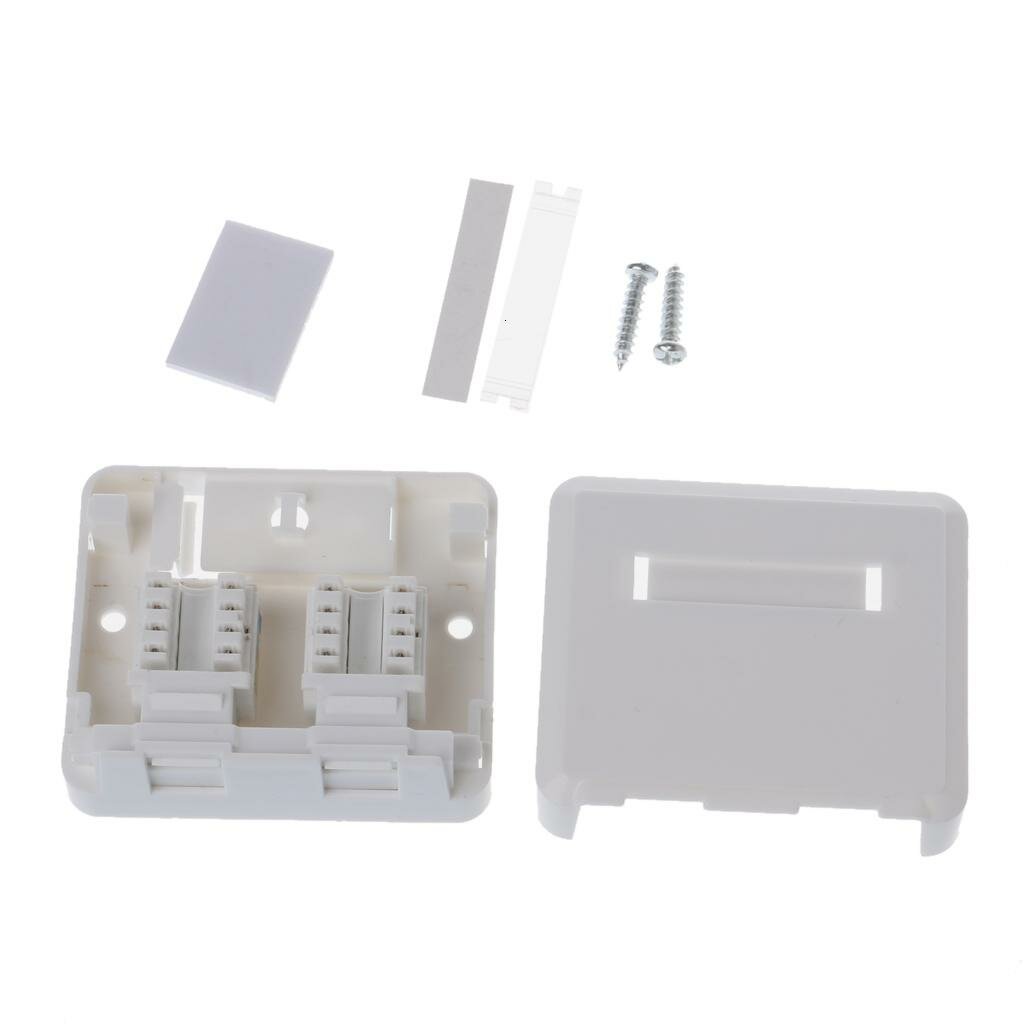 Двухпортовая розетка RJ45 Cat6 Gigabit Ethernet