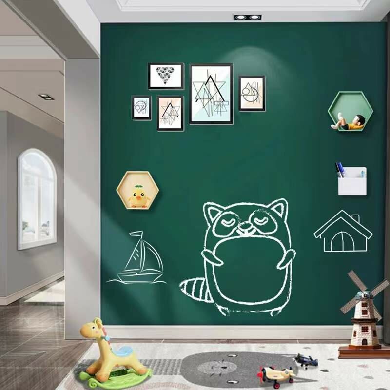 Двухслойная магнитная доска для стирания, самоклеящаяся, 60x120см, фениксовый синий для детей и обучения
