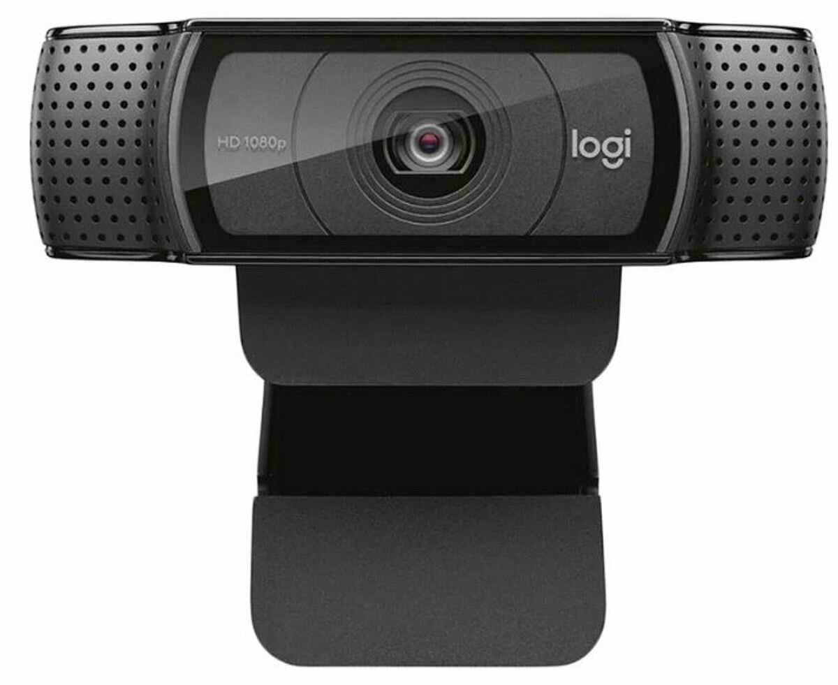 Веб-камера Logitech C920 1920x1080, 30 кадр/с, USB Type-A, микрофон (2 шт, шумоподавление), автоматическая фок