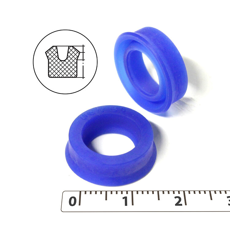 Манжета гидравлическая 12х18х6 (манжета цилиндра 18*12*6) тип UN PU (полиуретан)