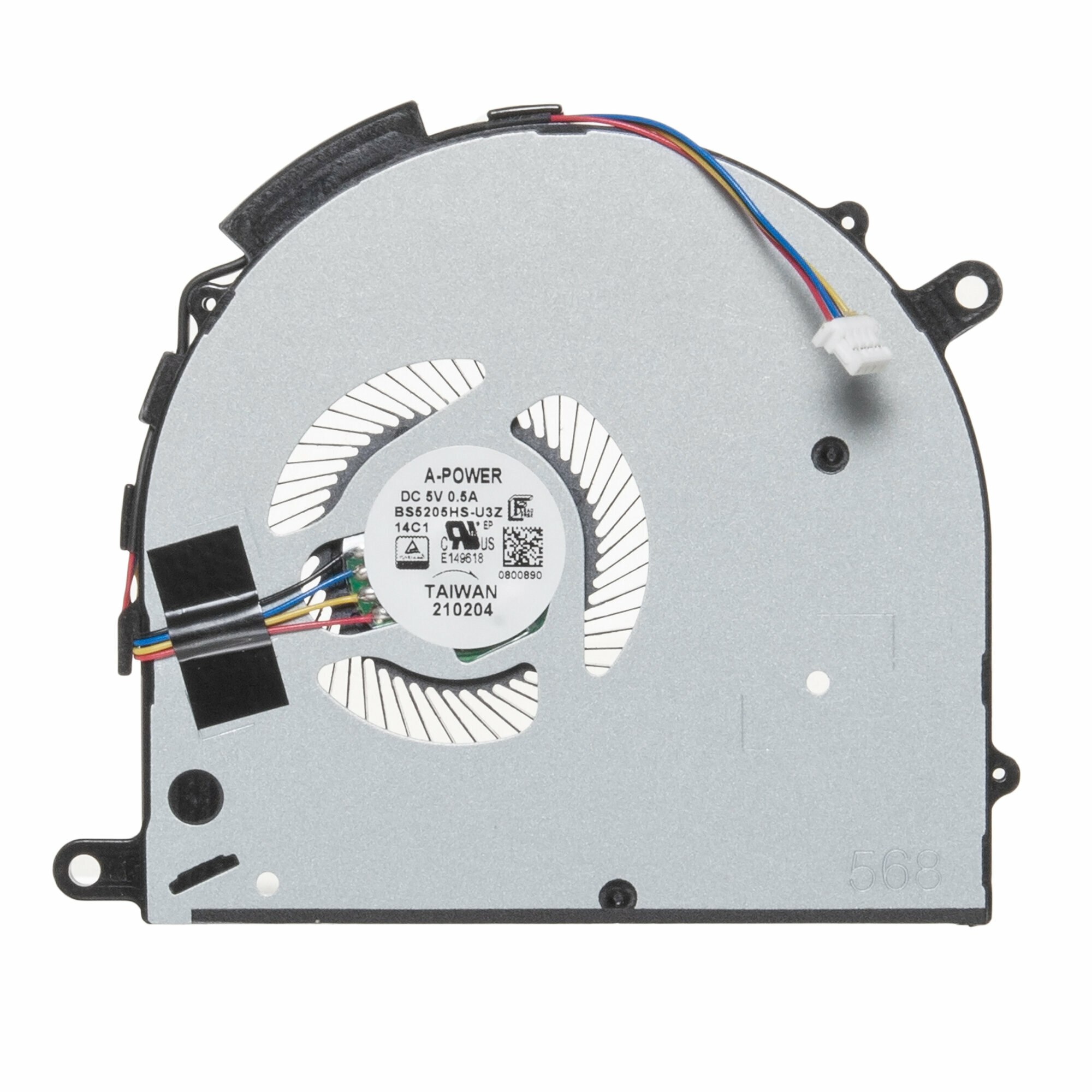 Кулер для ноутбука MSI Modern 14 B11MOU / Modern 14 B11SB / Prestige 14 Evo A12M / Prestige 14 Evo A11M / Summit B14 A11M / Summit B14 A11MOT / Summit B14 A11SC / BS5205HS-U3Z