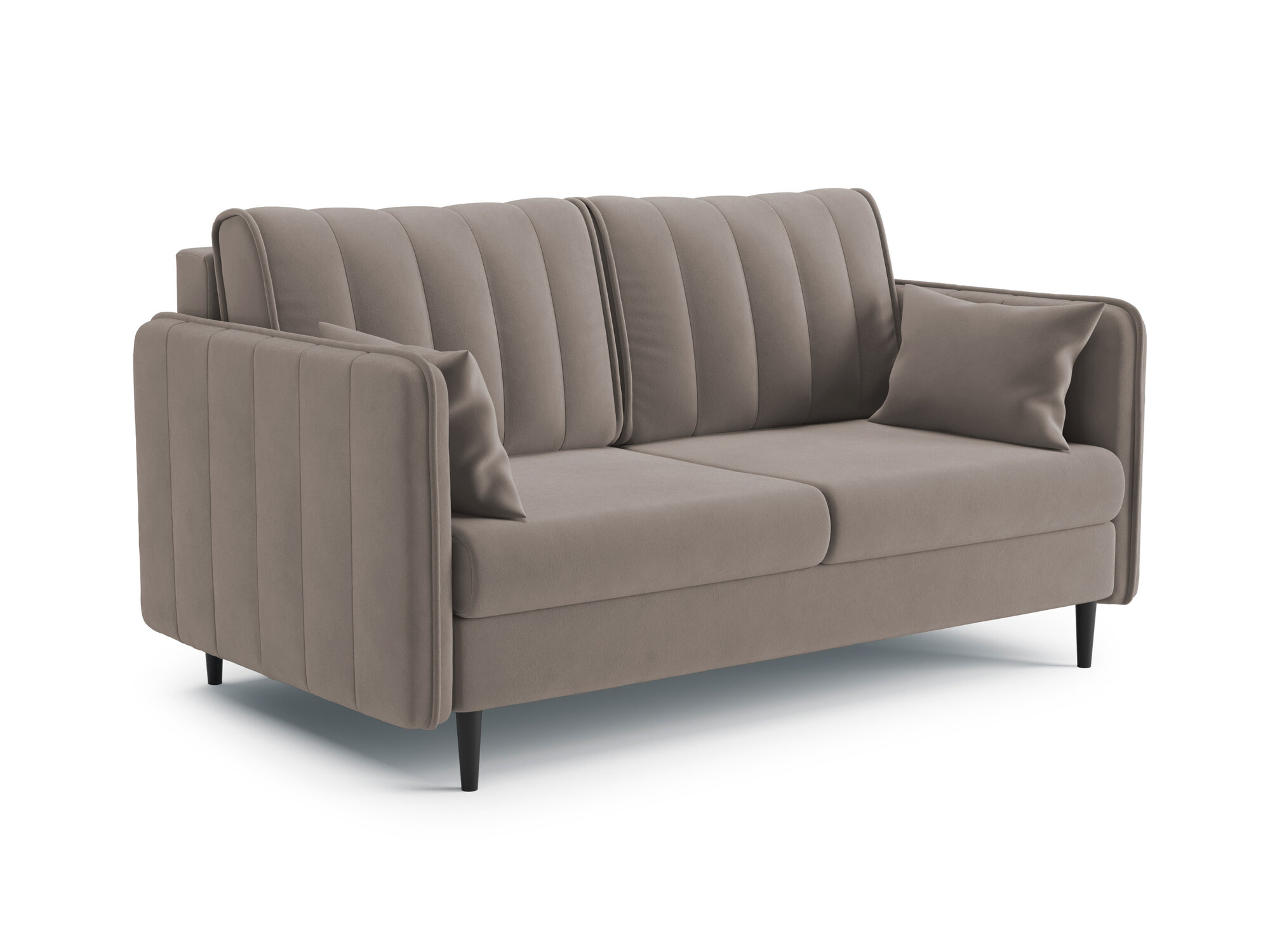 Диван-кровать "Остин" мини, впередраскладной, маленький, стильный, на ножках, велюр, сп. место 140*195.