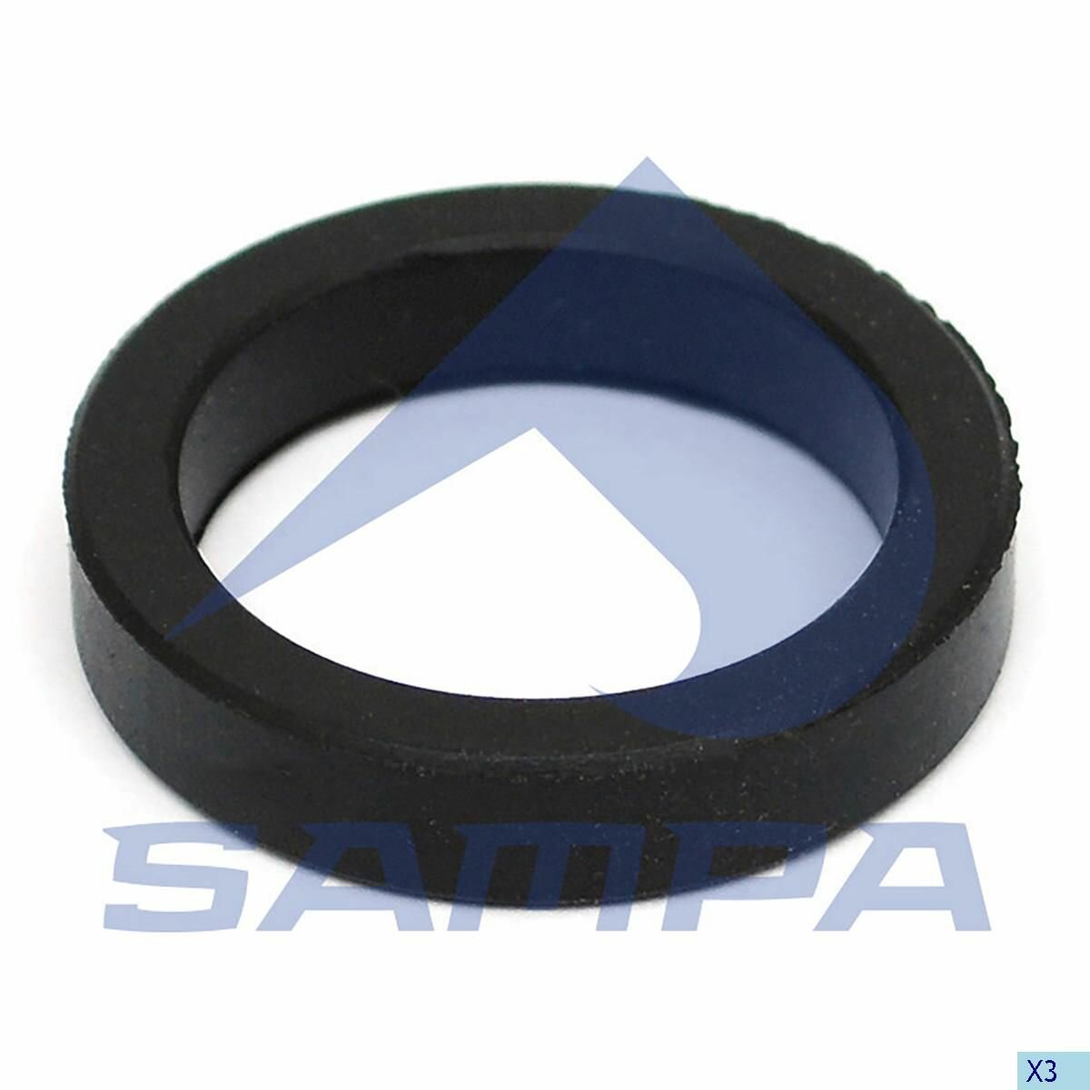 Прокладка насоса охлаждения Volvo o25,6xo35x7,8 034.204 SAMPA